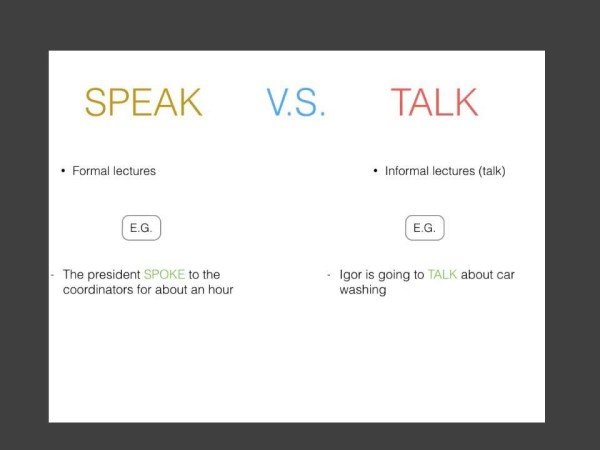 Talk vs Speak - EVIL ENGLISH