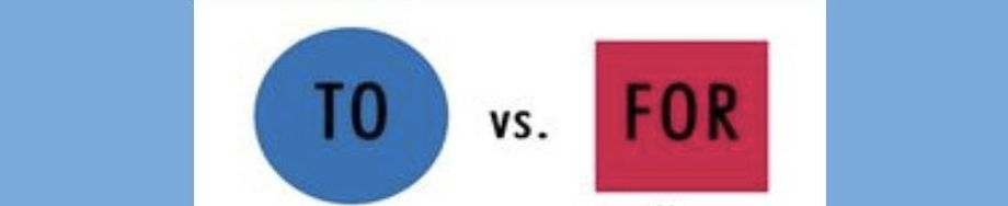 To vs For - EVIL ENGLISH